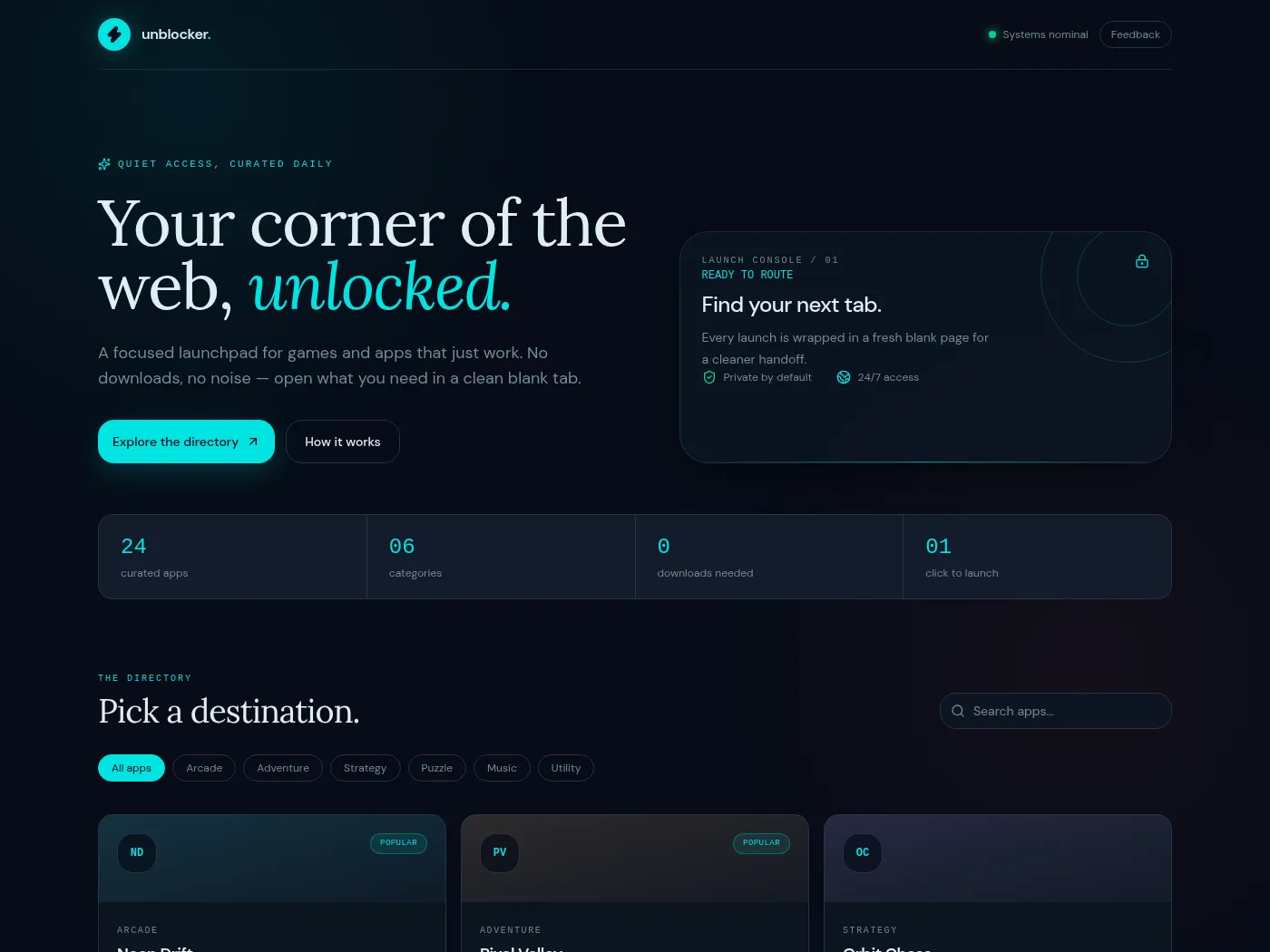Unblocker Proxy Hub