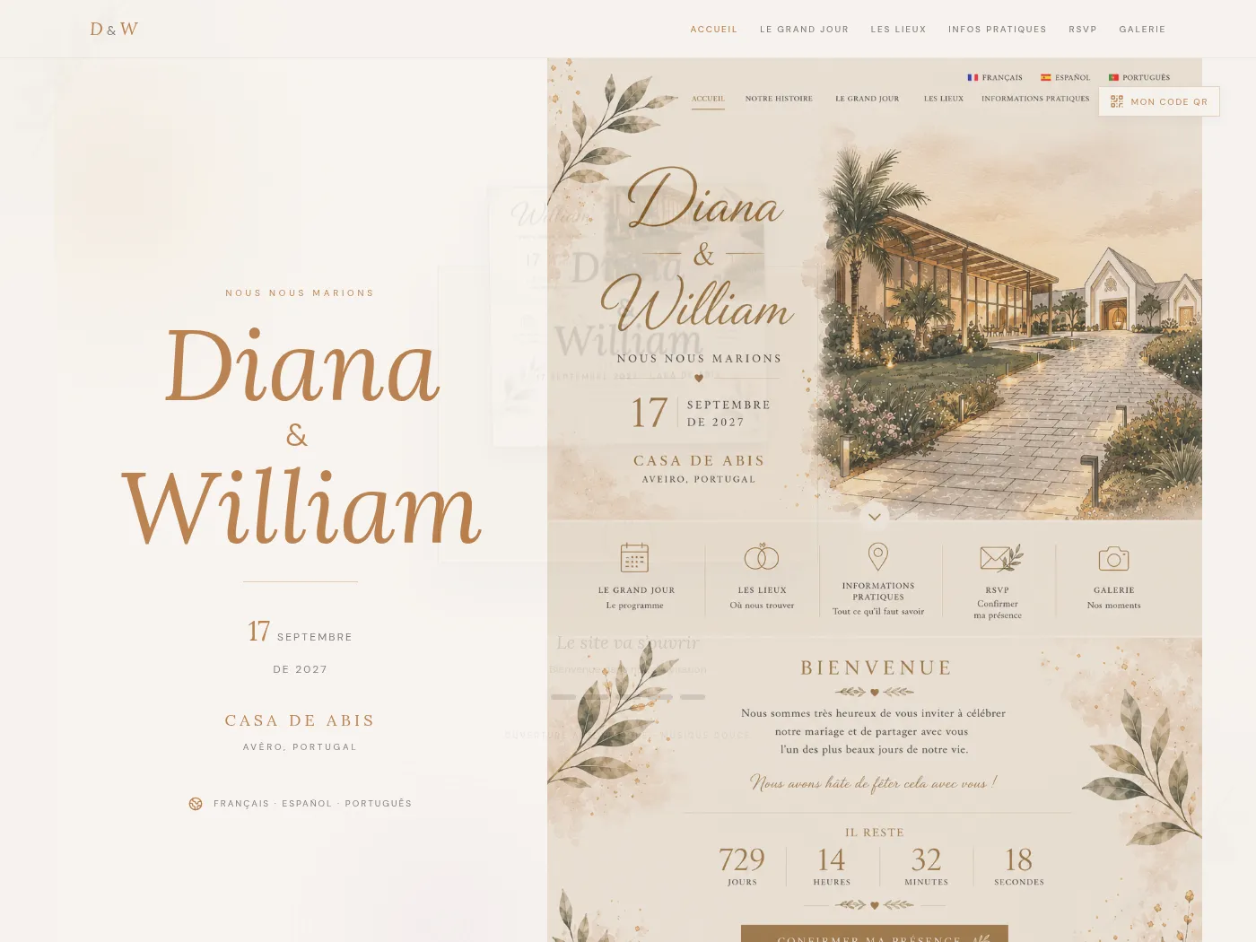 QR Wedding Portal