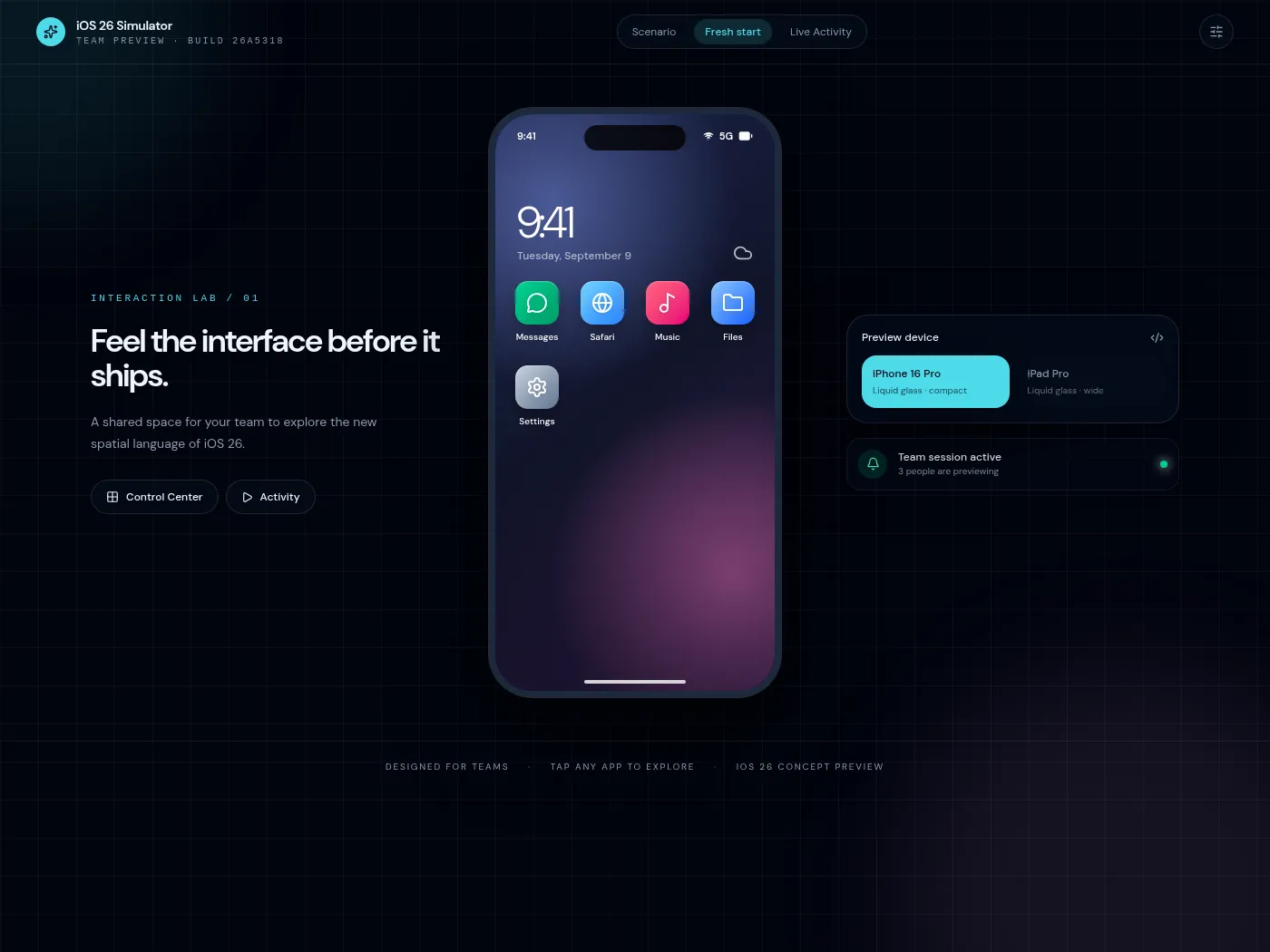 iOS 26 Simulator