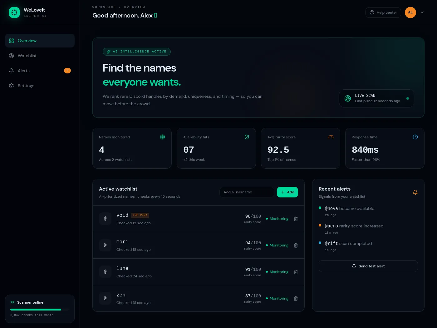Discord Name Sniper AI