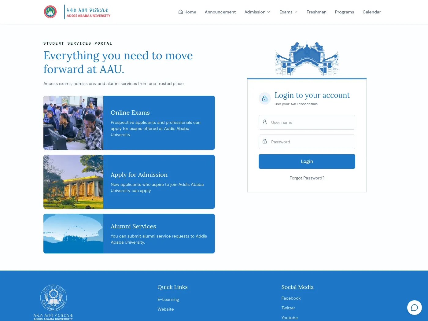 AAU Student Portal