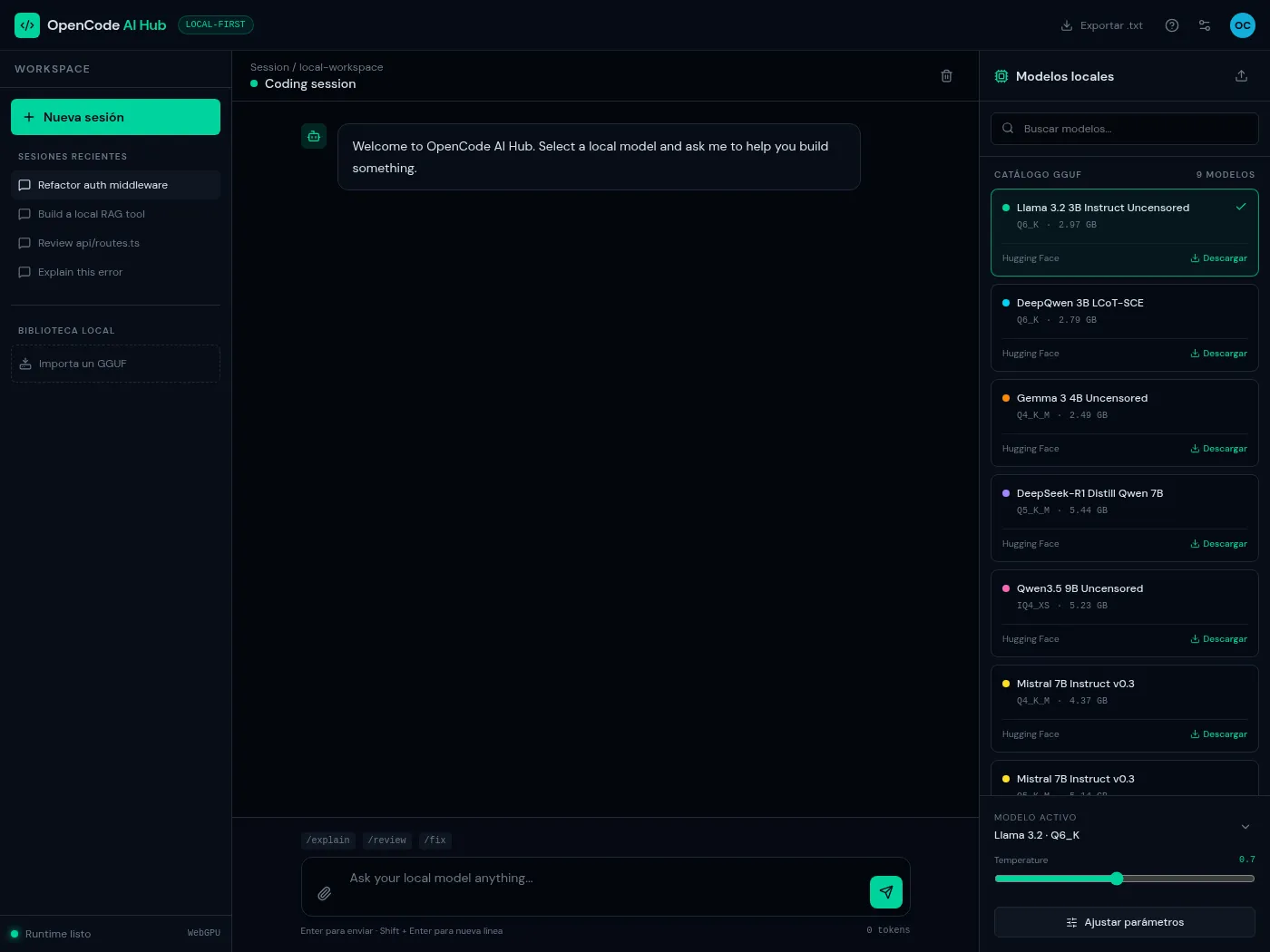 OpenCode AI Hub