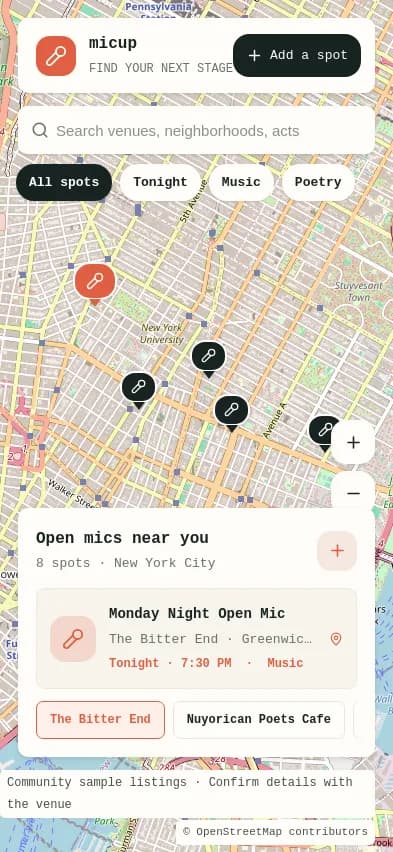 MicUp Map