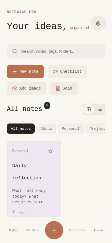 Notewise Pro Mobile