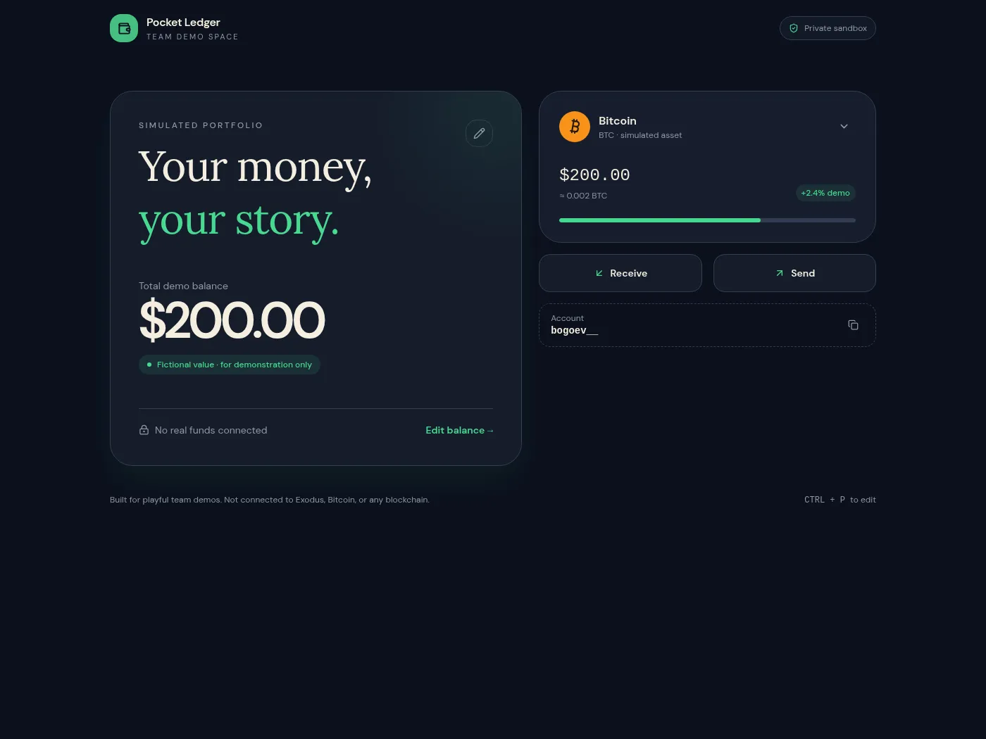 Exodus Wallet Simulator