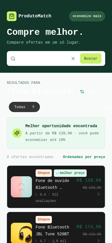 ProdutoMatch Mobile