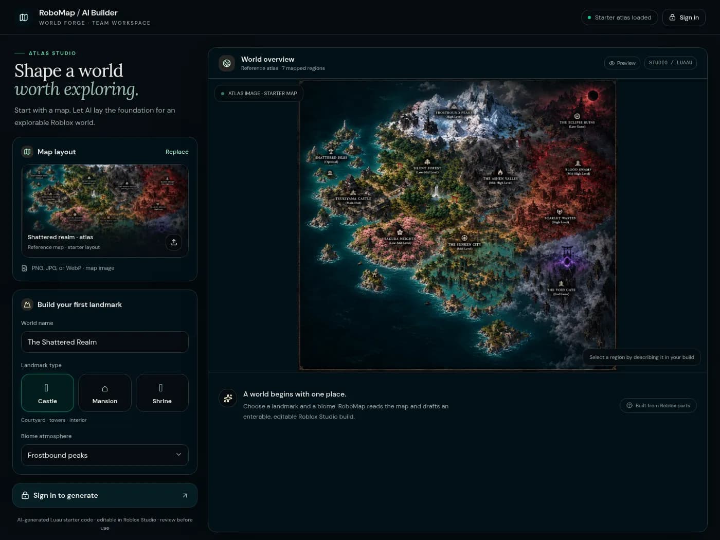 RoboMap AI Builder