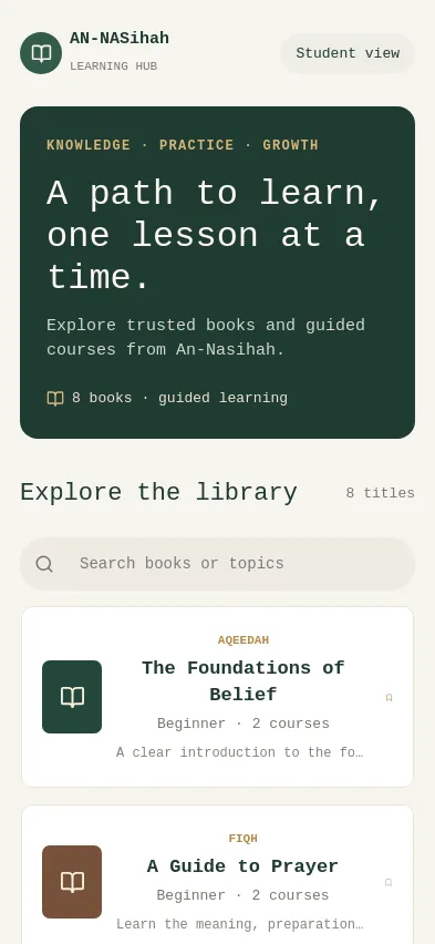 An-Nasihah Learning Hub