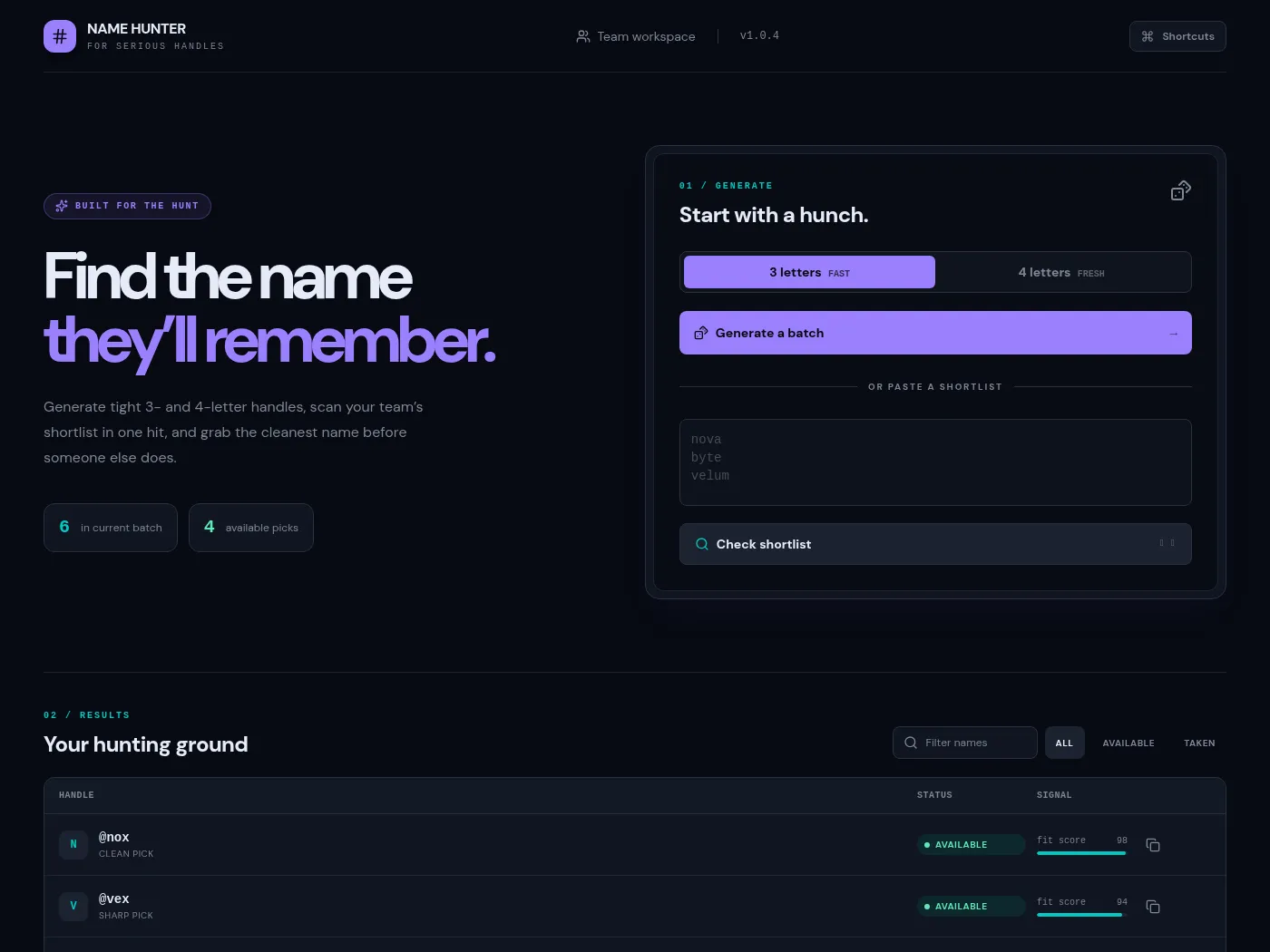 Discord Name Hunter