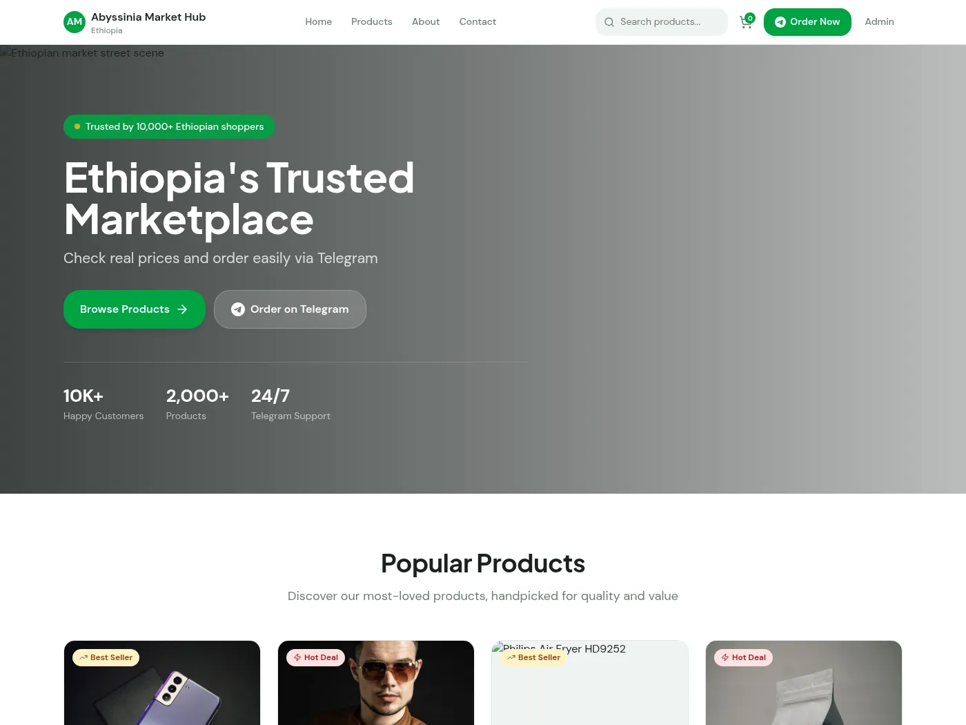Abyssinia Market Hub