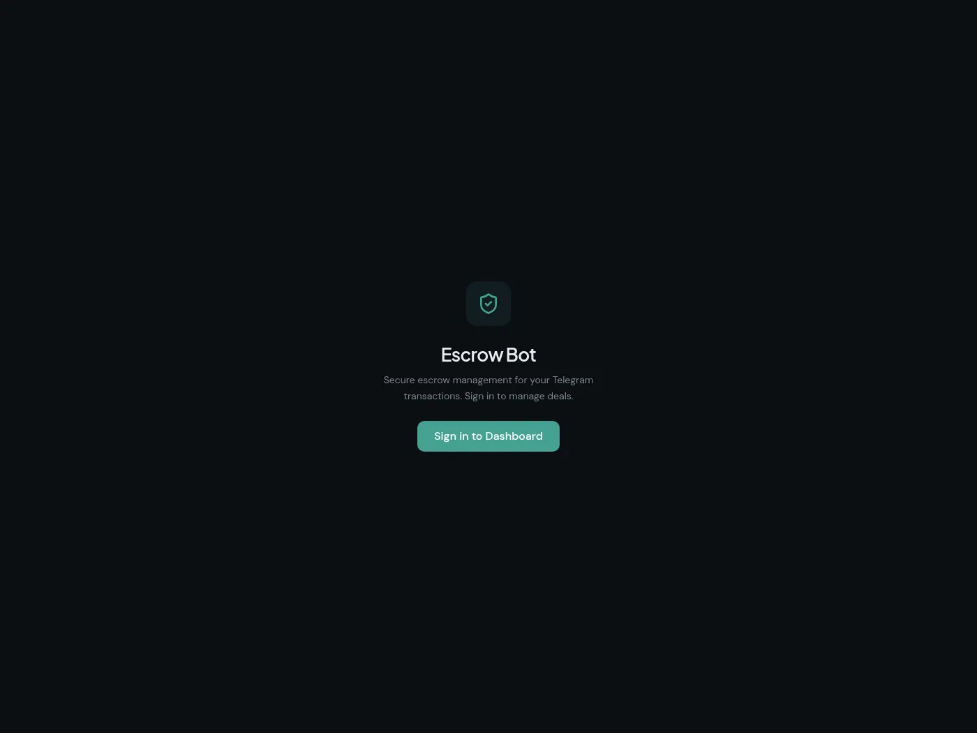 Escrow Bot for Telegram