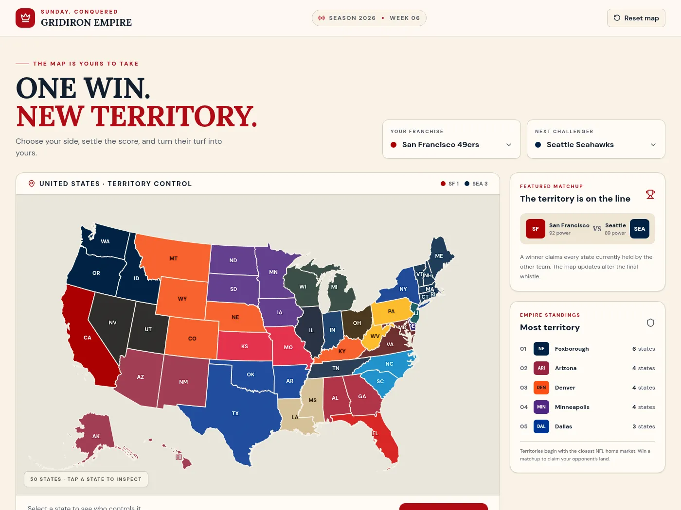 NFL Imperialism Game