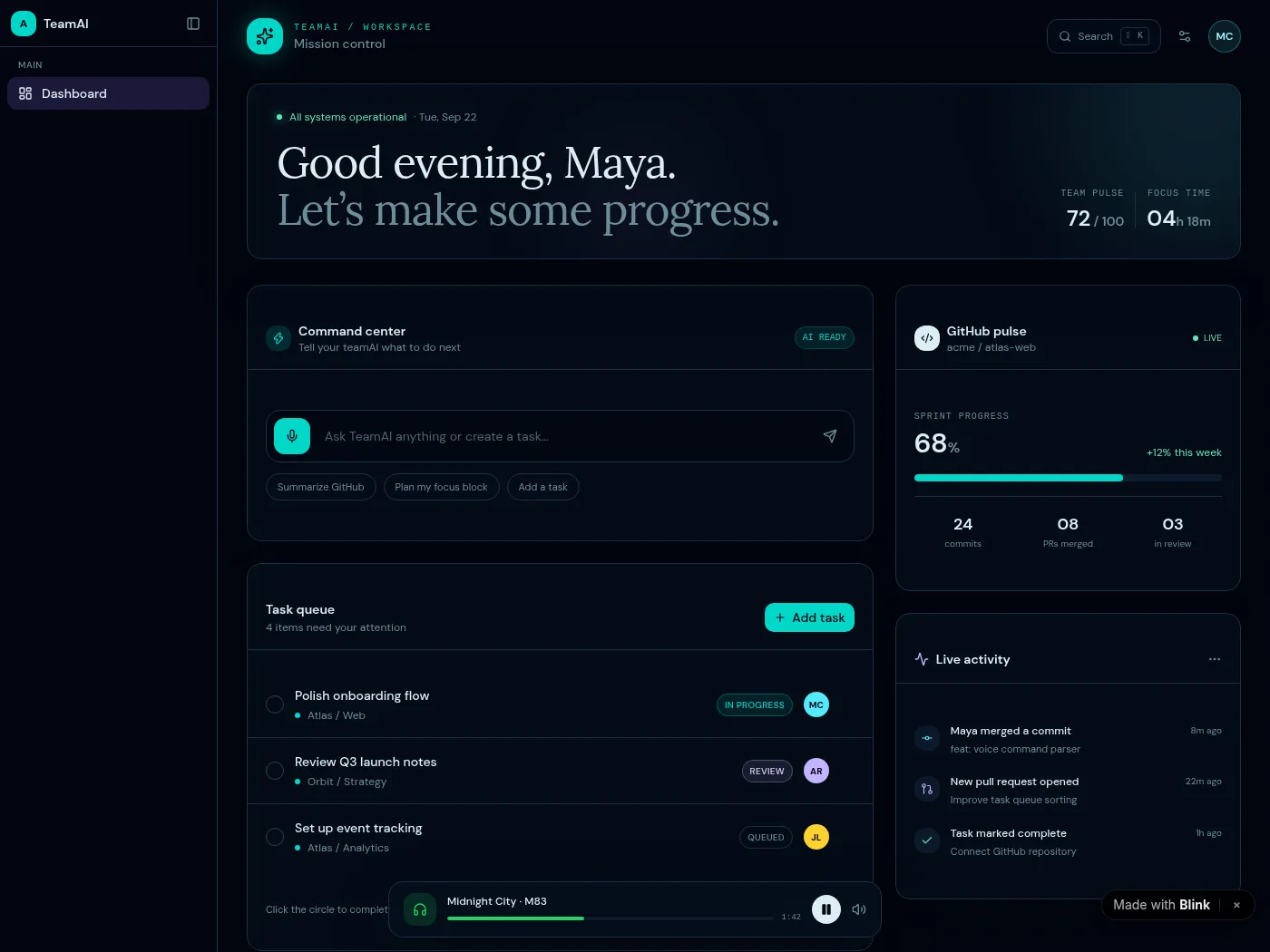 TeamAI Assistant Hub