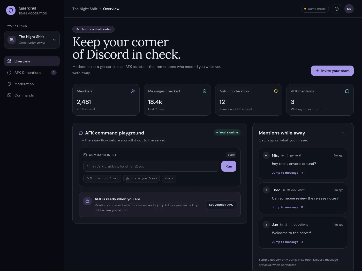 Custom Discord Mod Bot