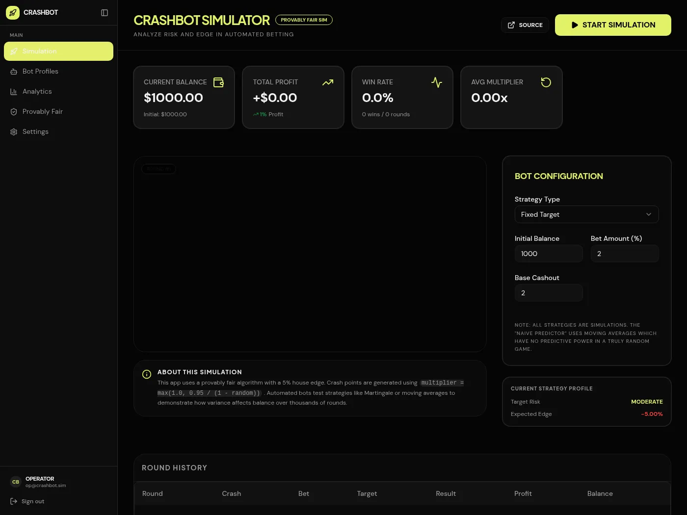 CrashBot Simulator KUDZ