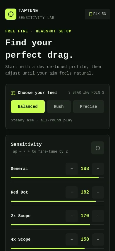 Headshot Sensitivity Tuner