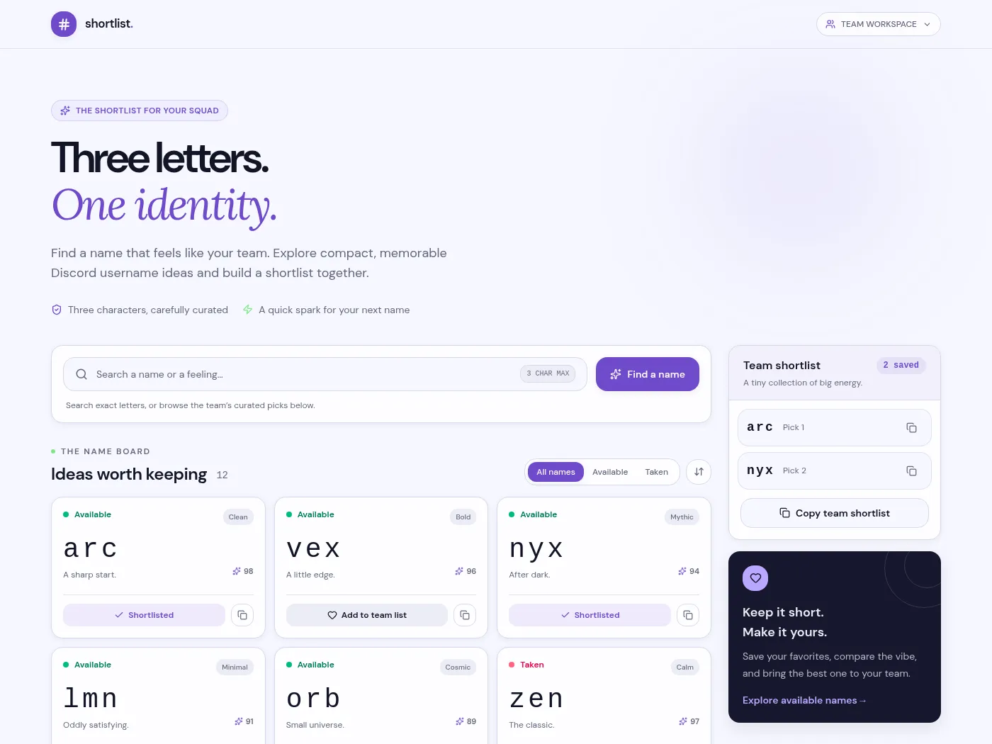 Discord Name Finder