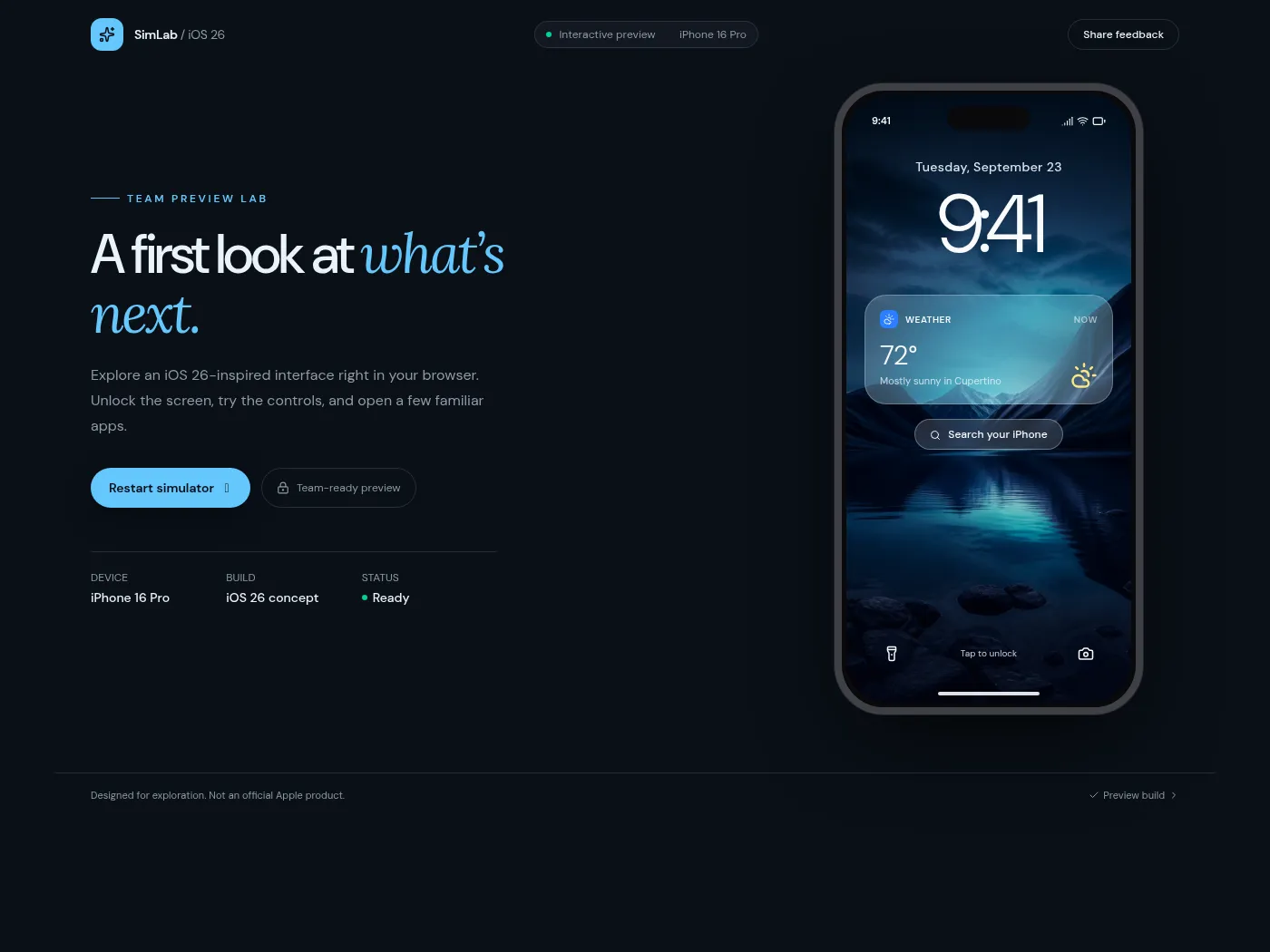 iOS 26 SimLab