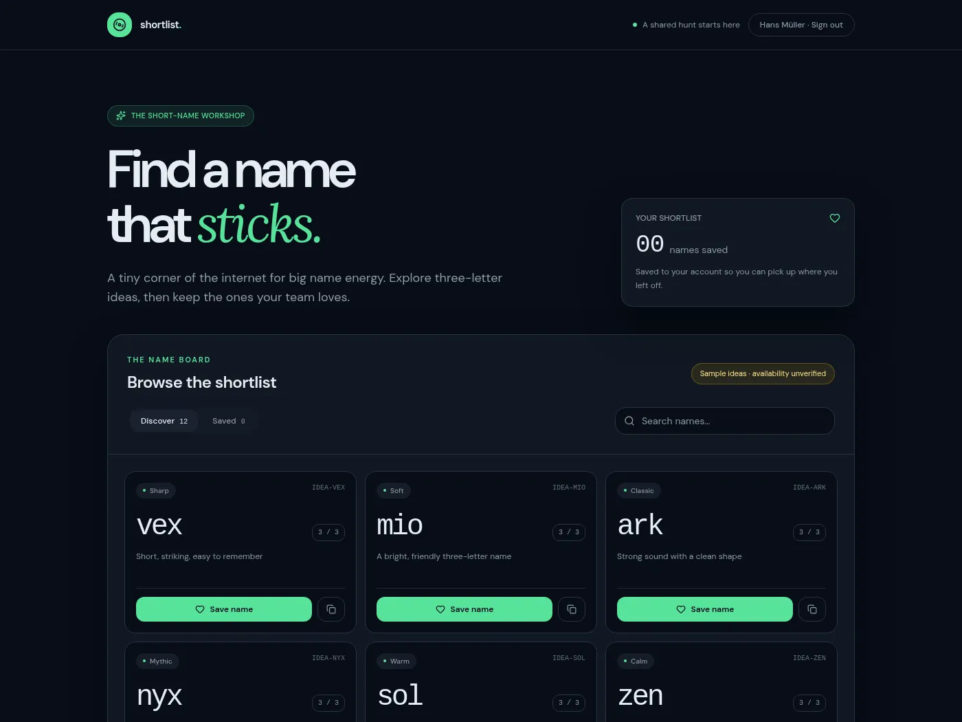 Discord Name Finder