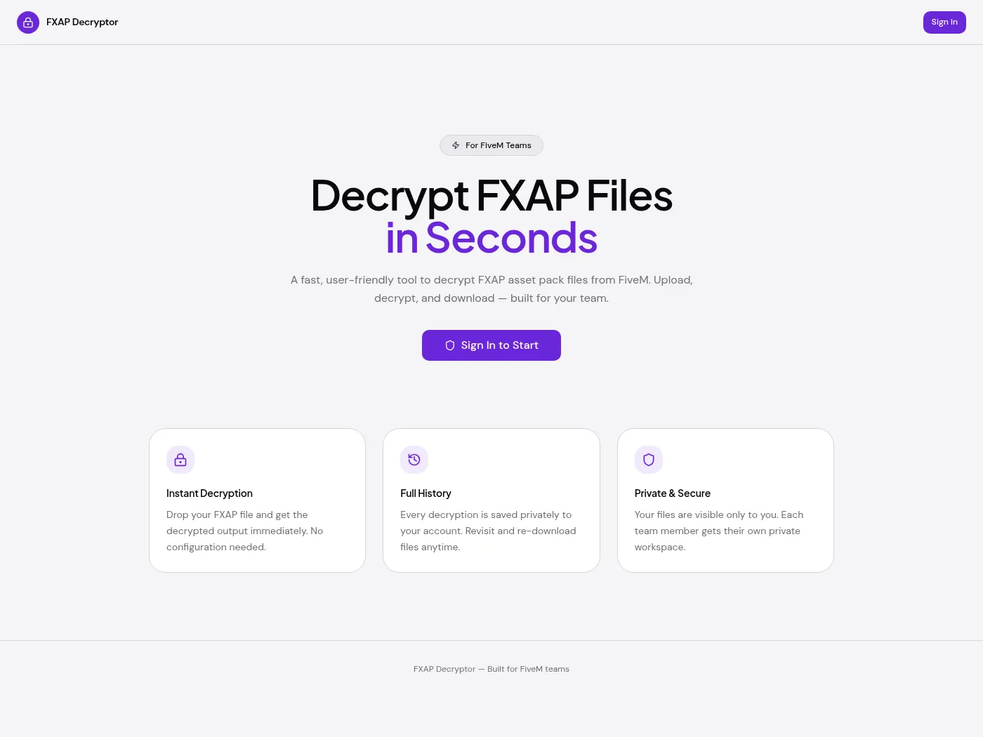 FXAP Decryptor Tool