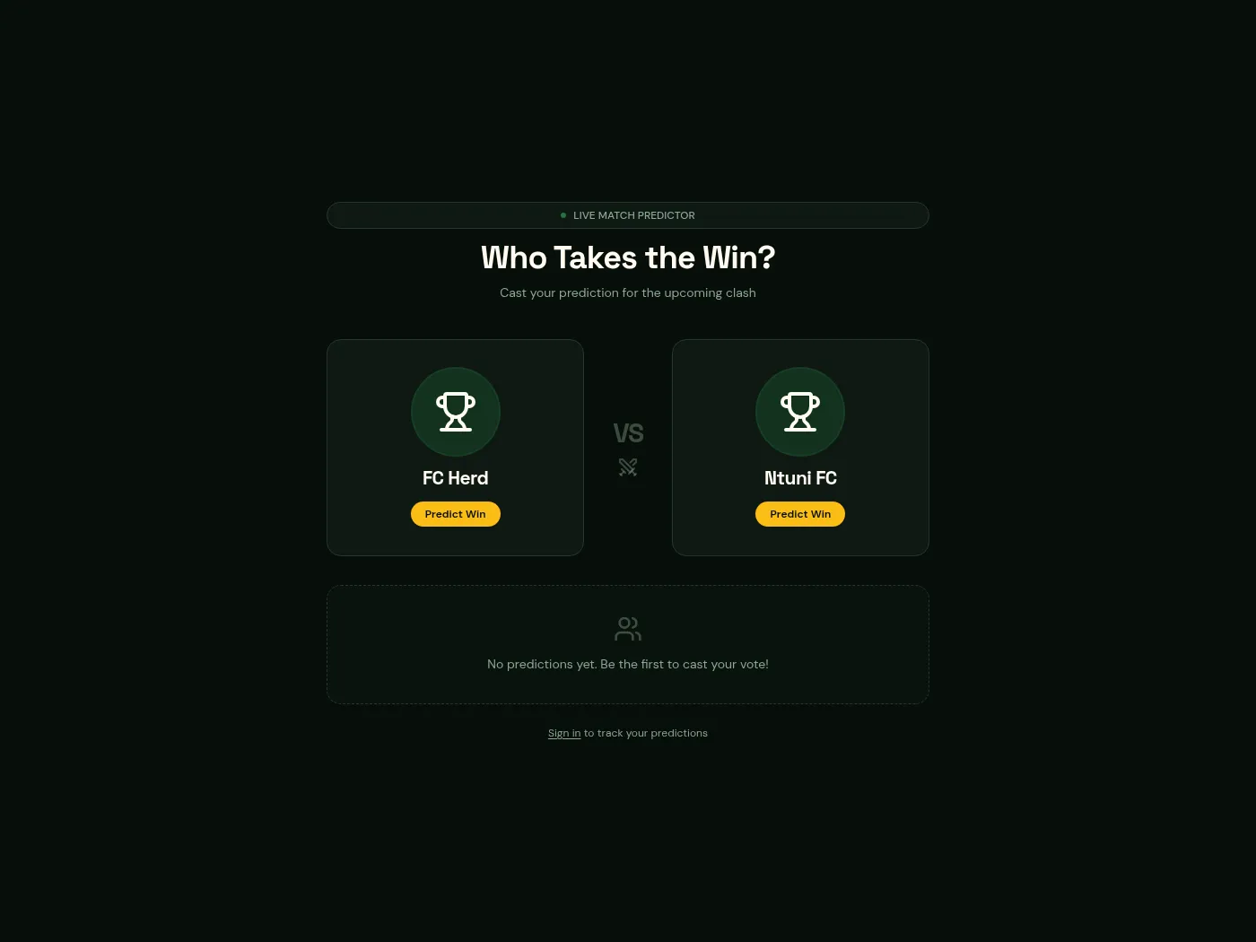 Team Match Predictor