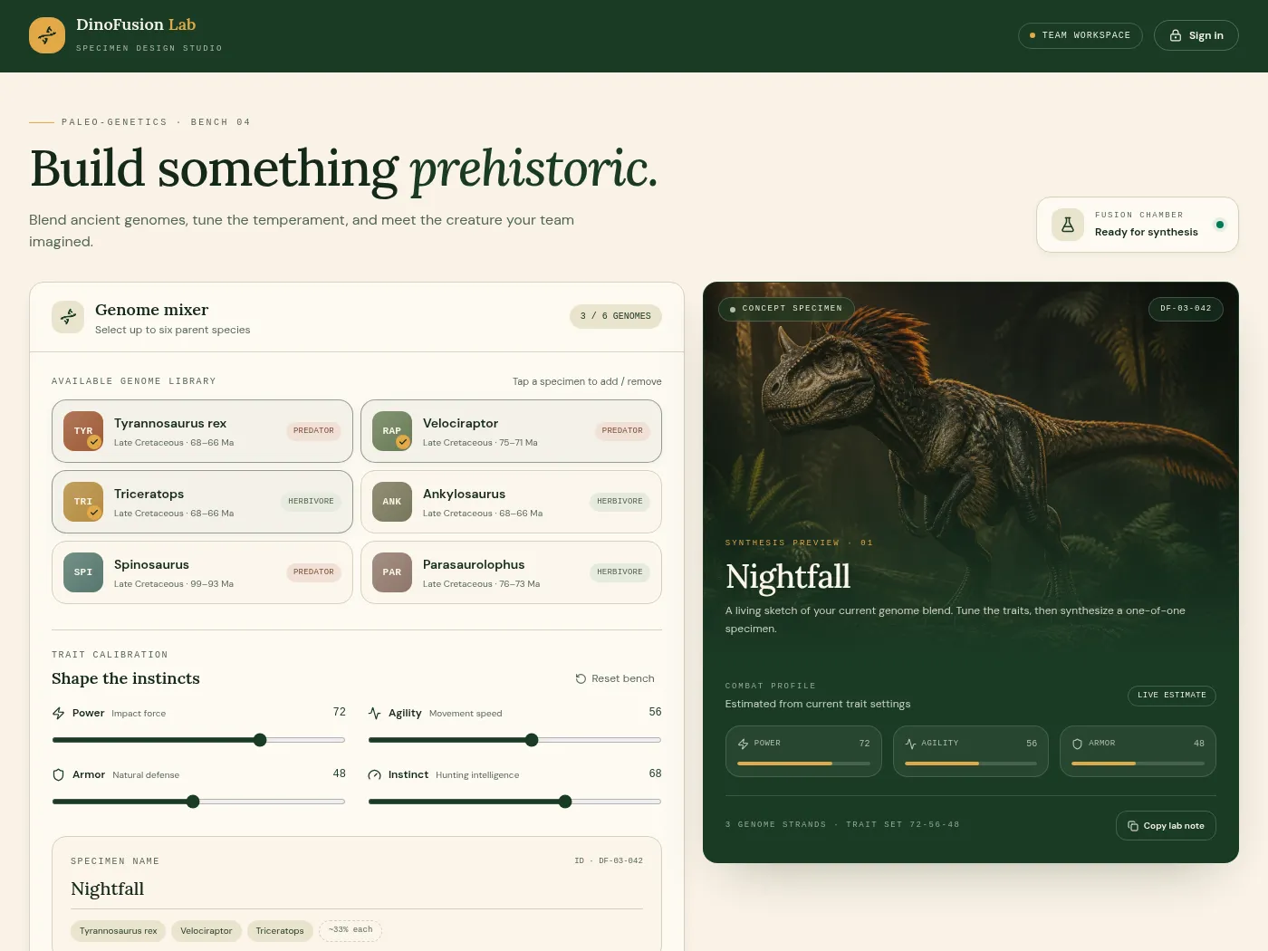 DinoFusion Lab