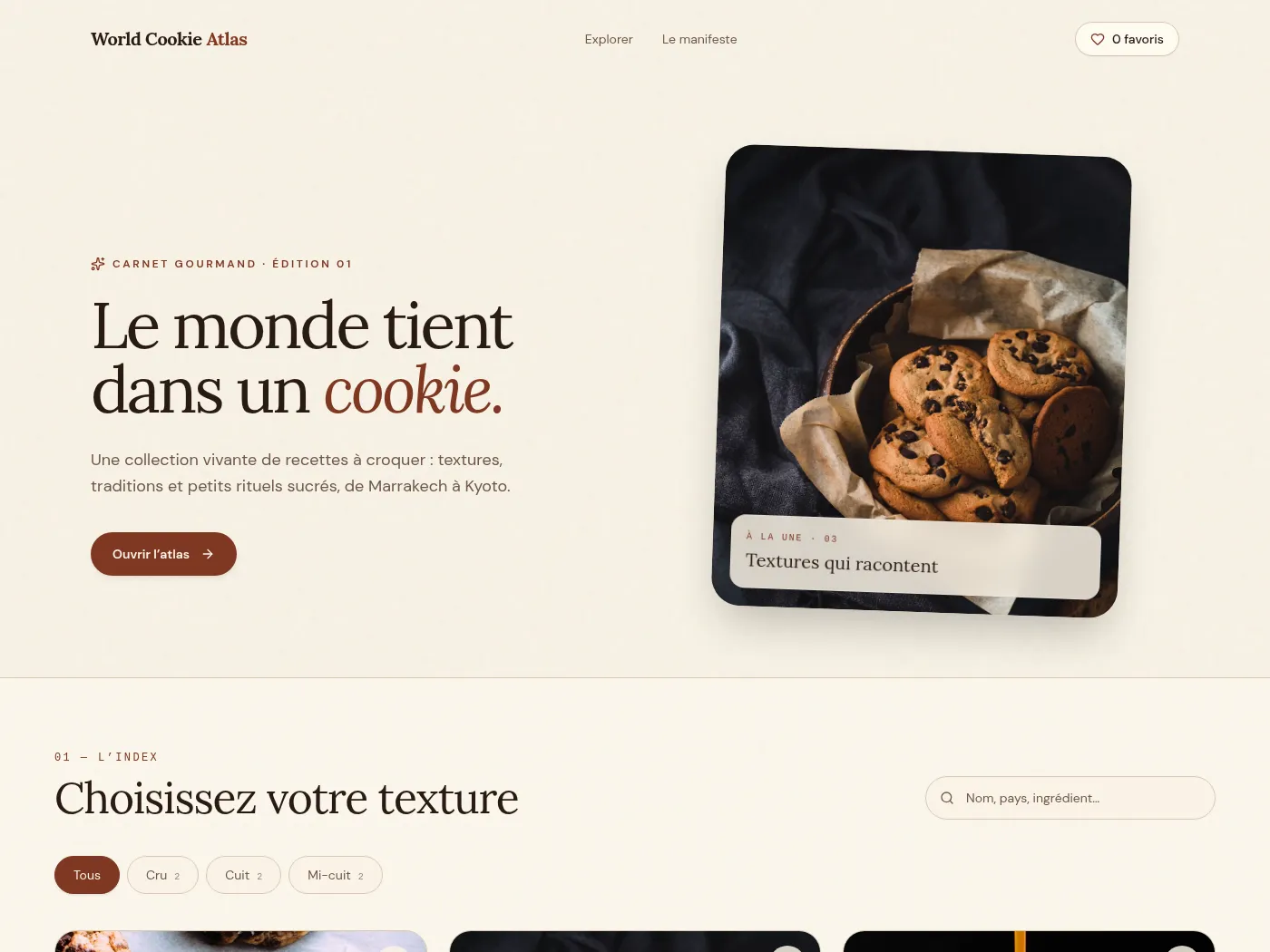 World Cookie Atlas