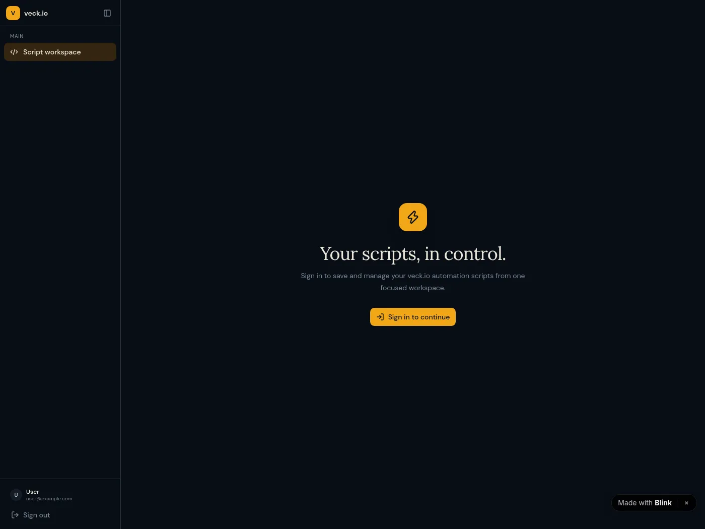 Veck.io Script Manager