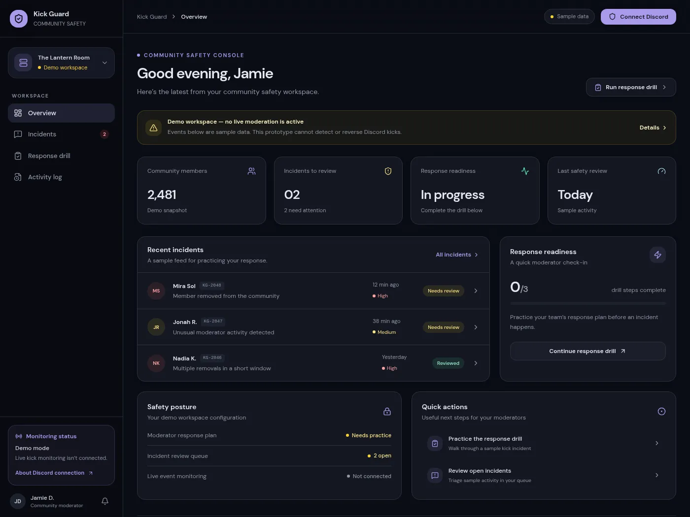Discord Kick Guard