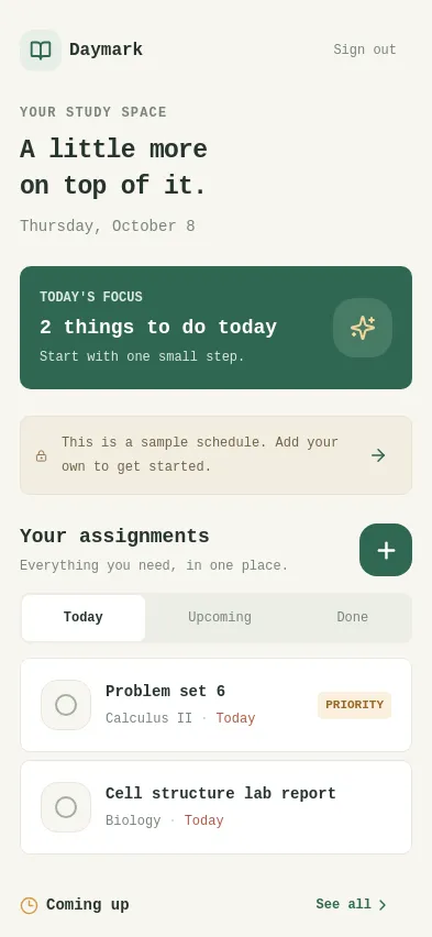 Student Task Tracker