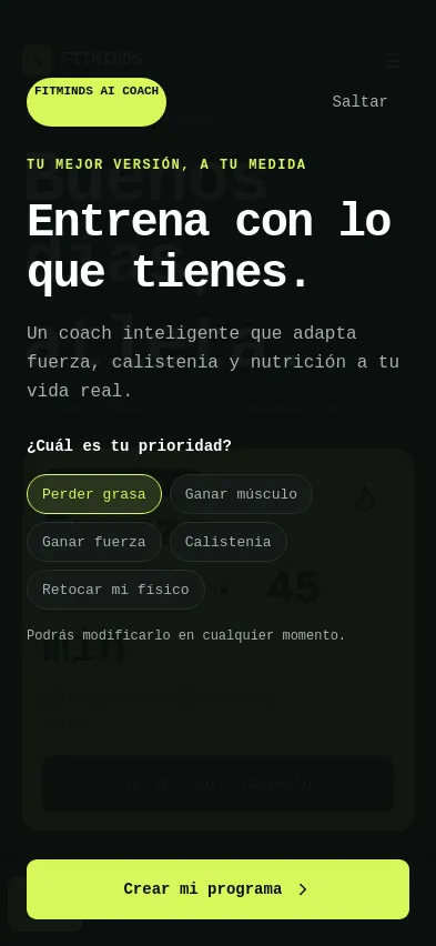 FitMinds AI Coach