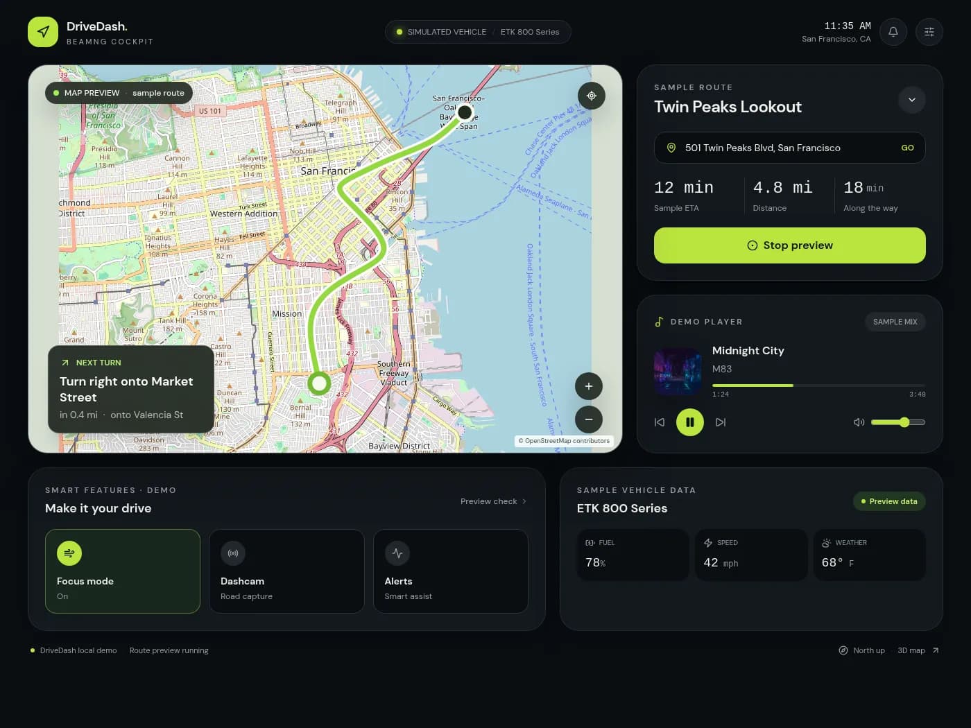 DriveDash CarPlay Interface