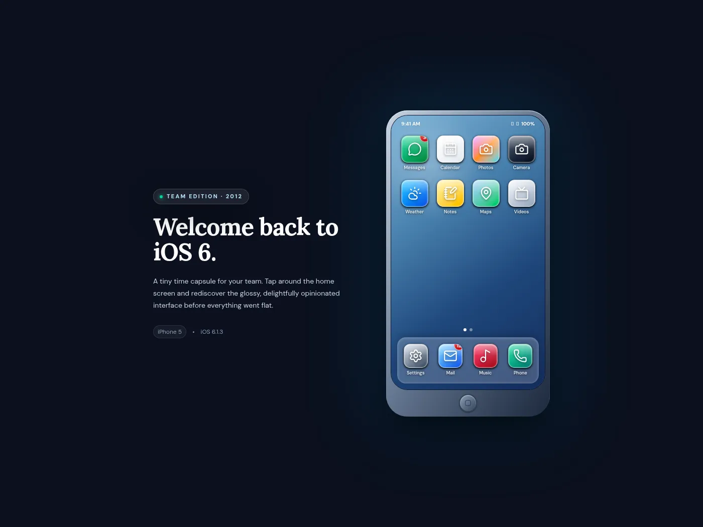 iOS 6 Web Experience