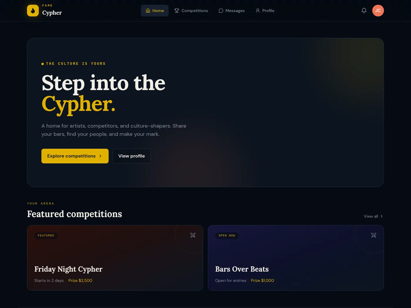FAME Cypher Web App