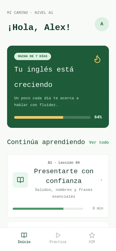 Inglés Fluyente Móvil