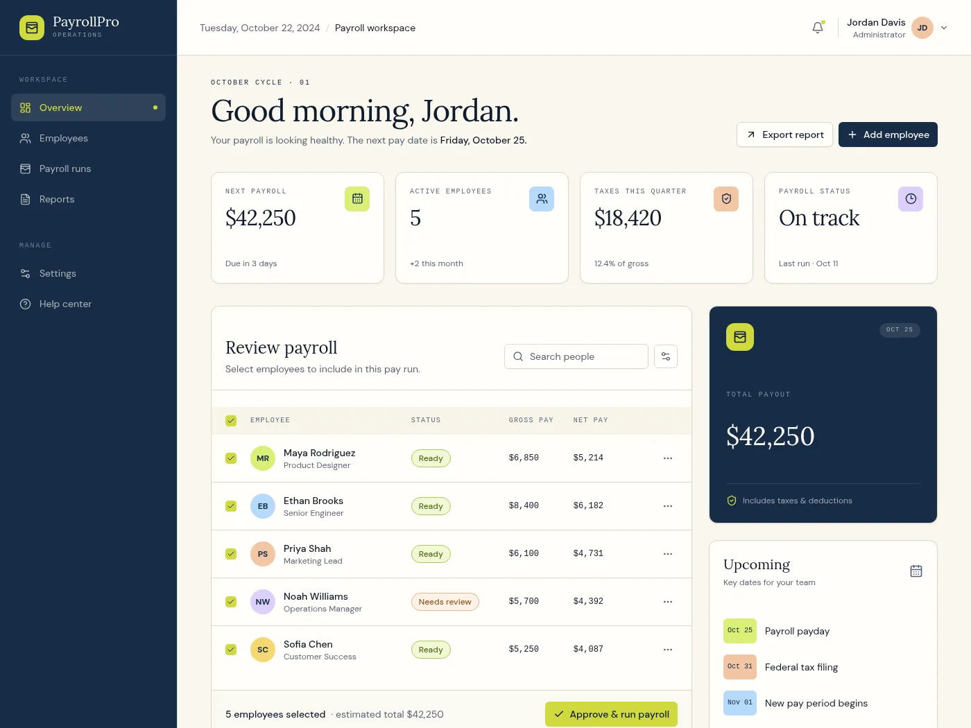 PayrollPro App