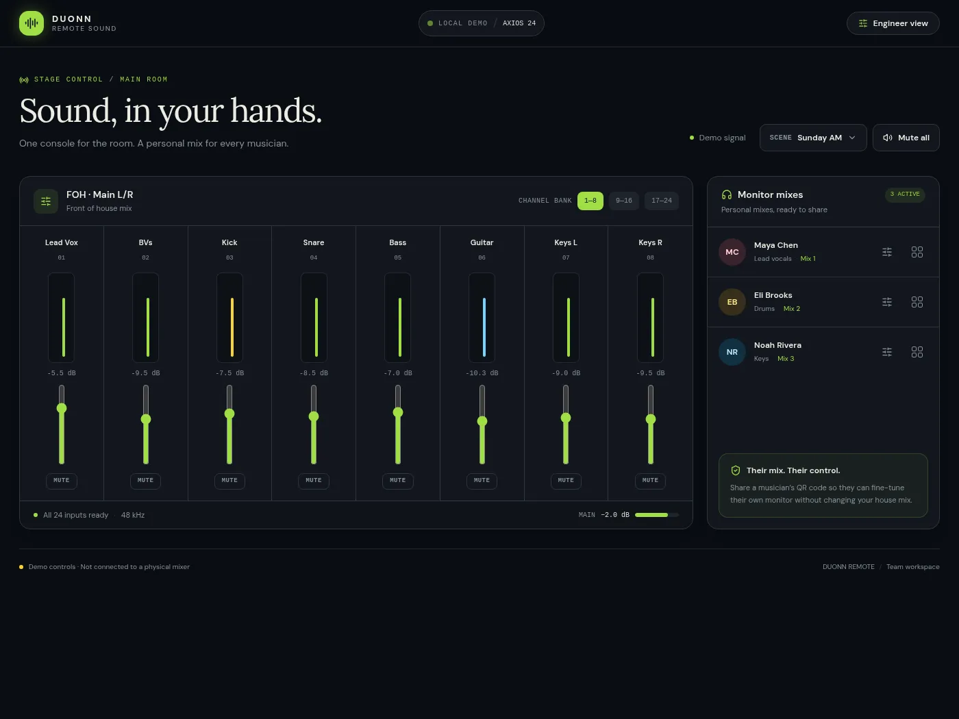 Duonn Remote Sound Panel