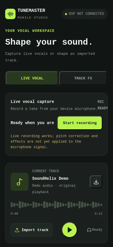 TuneMaster Mobile Studio