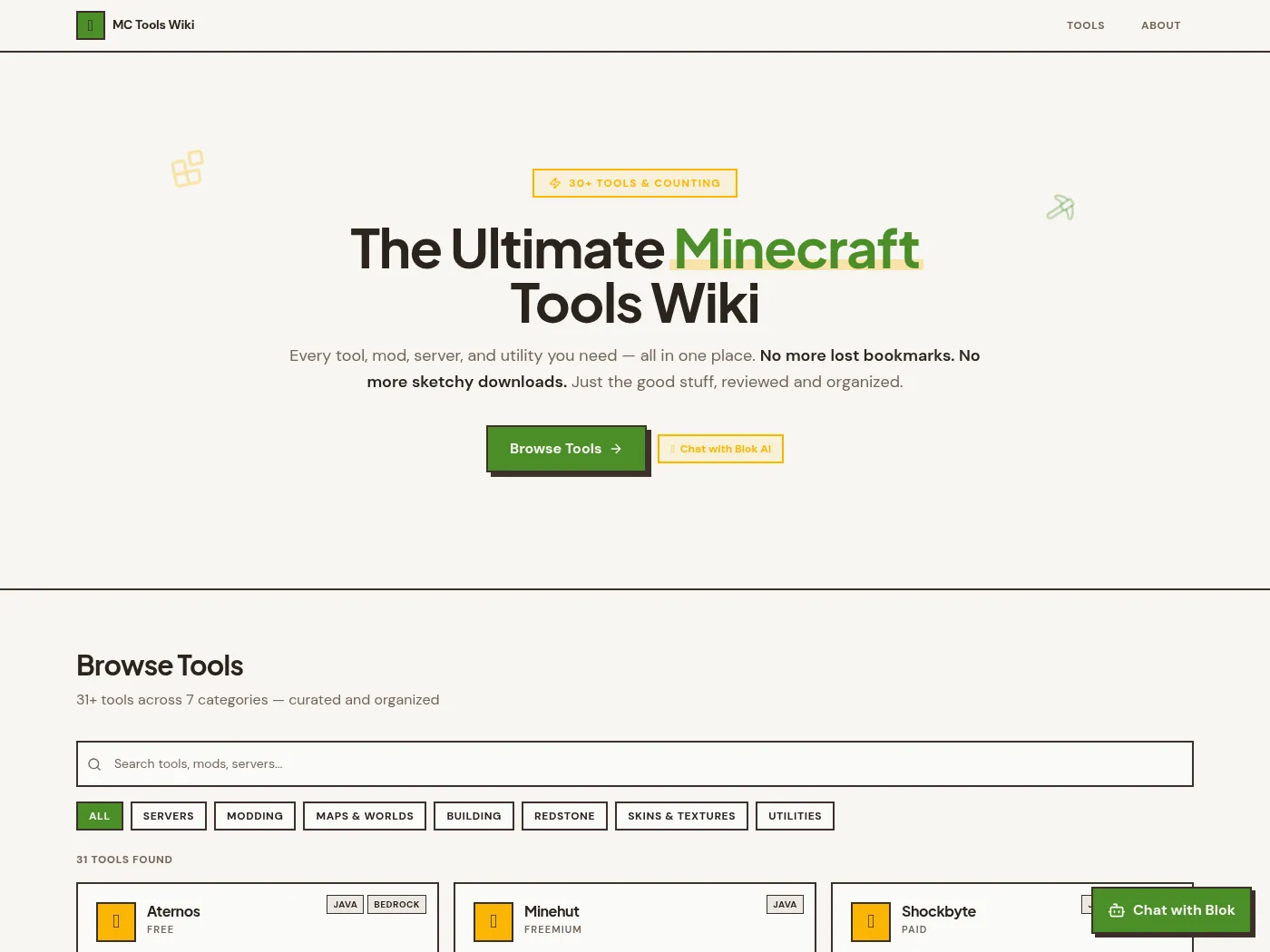 Lovable Minecraft Wiki AI
