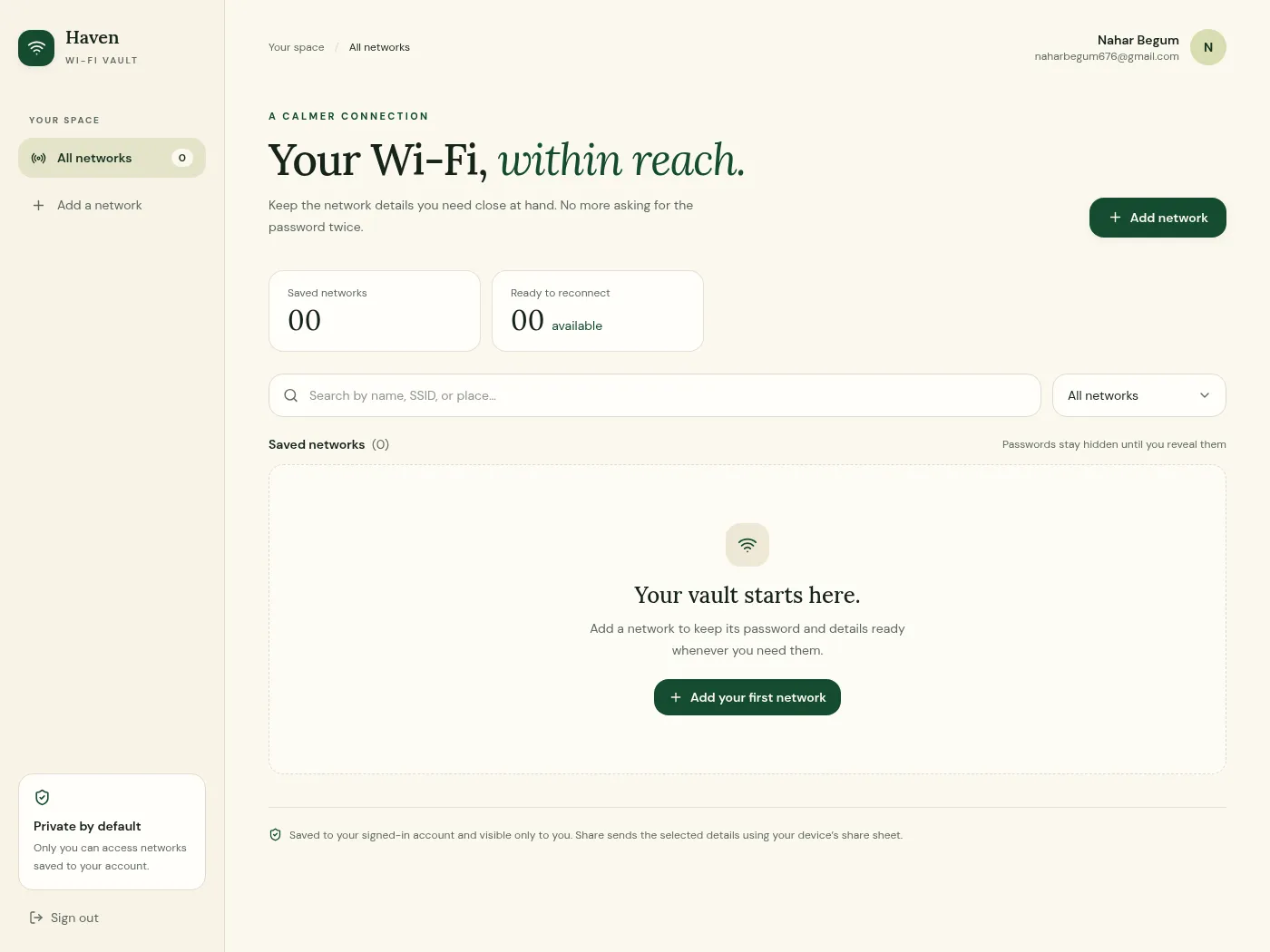 WiFi Key Vault