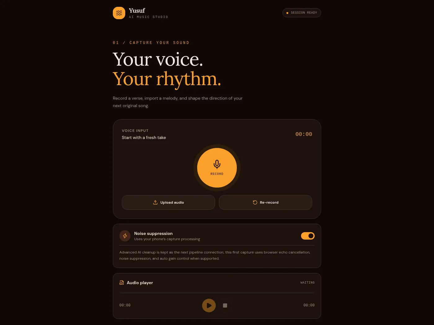 Yusuf AI Music App