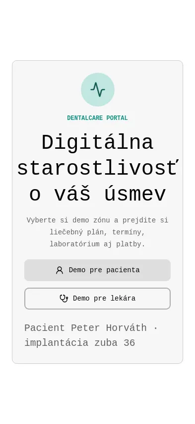 DentalCare Mobile Portal