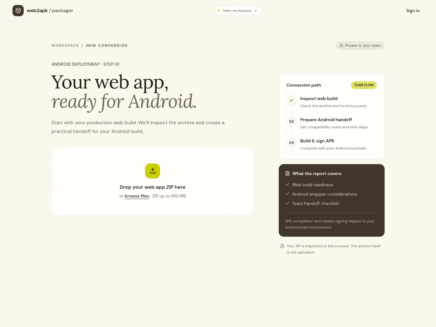 Web2APK Converter AI