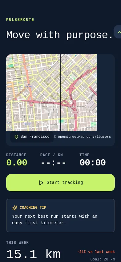 PulseRoute Tracker