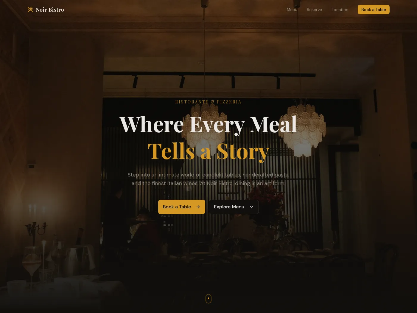 Noir Bistro Web App