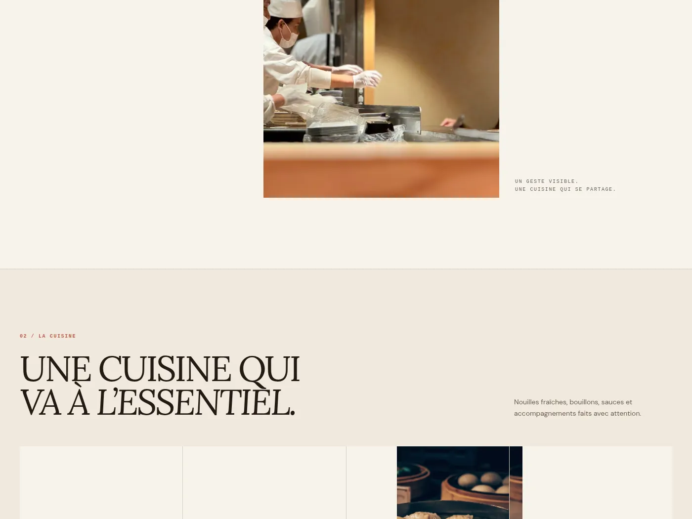 Nouilles Fraîches Web Experience