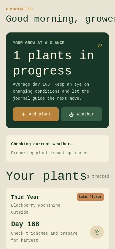 GrowMaster Weed Companion