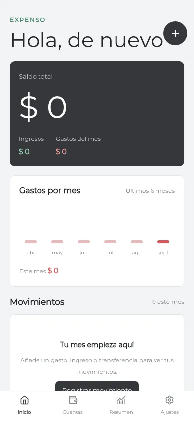 Expenso Minimalist Tracker