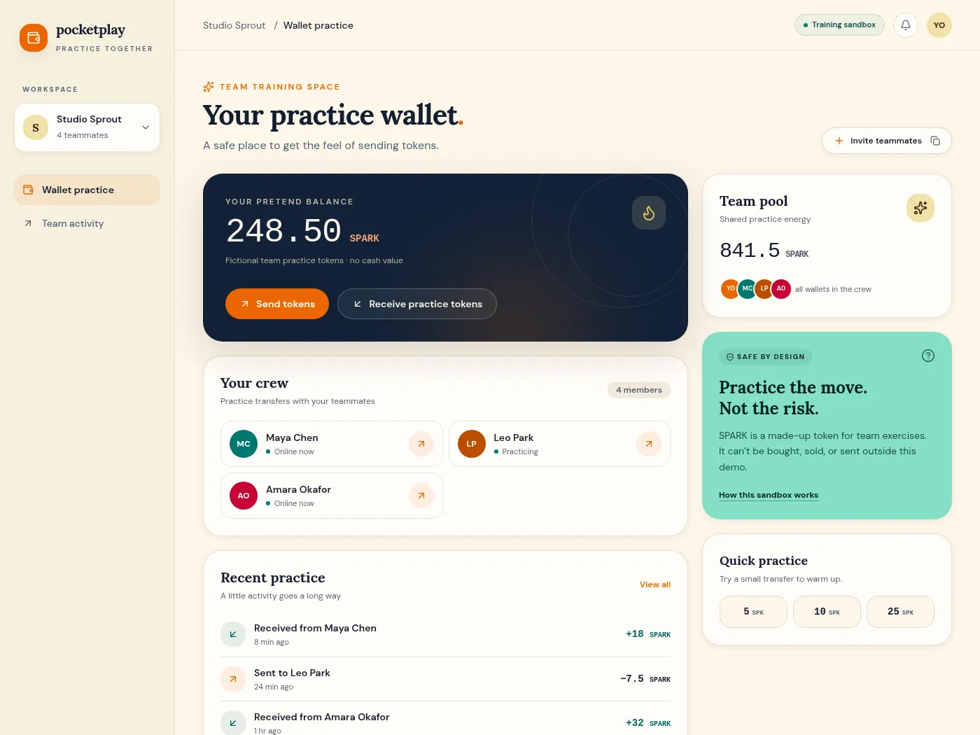 CryptoPlay Wallet Sim