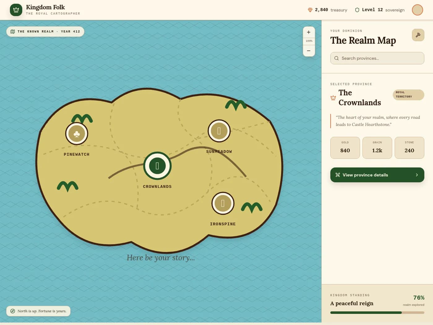 Kingdom Folk Map